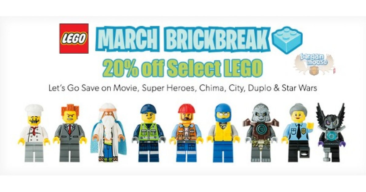 Chapters Indigo Canada: March Brickbreak with 20% Off Select LEGO