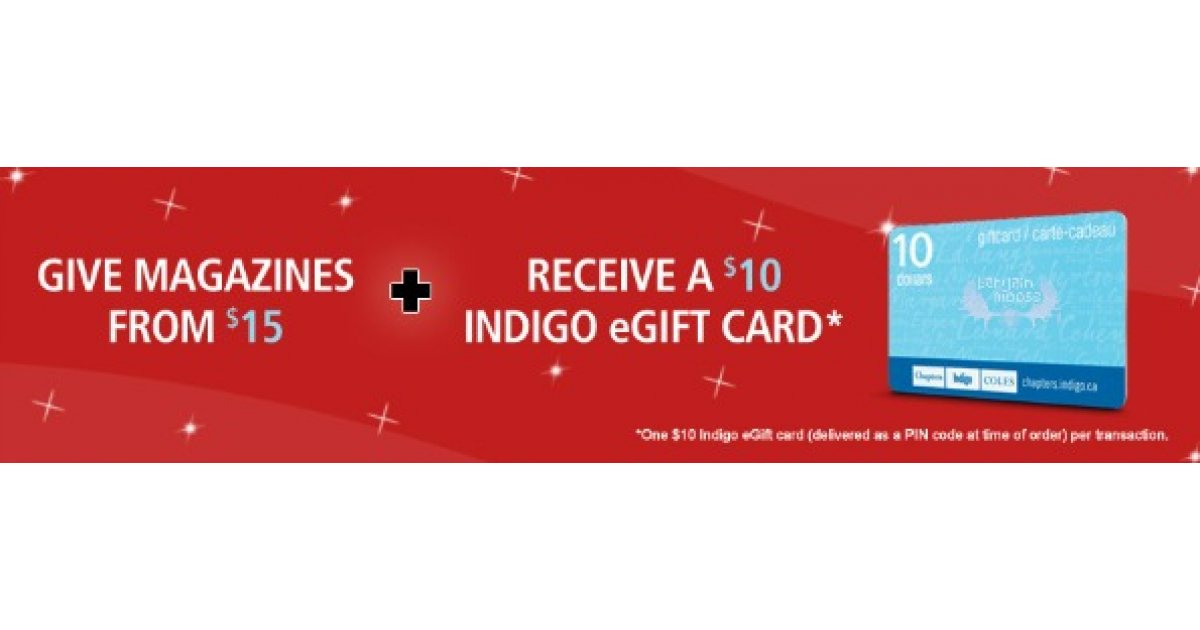 Rogers Magazines: Give a Magazine Subscription & Get a $10 Chapters ...