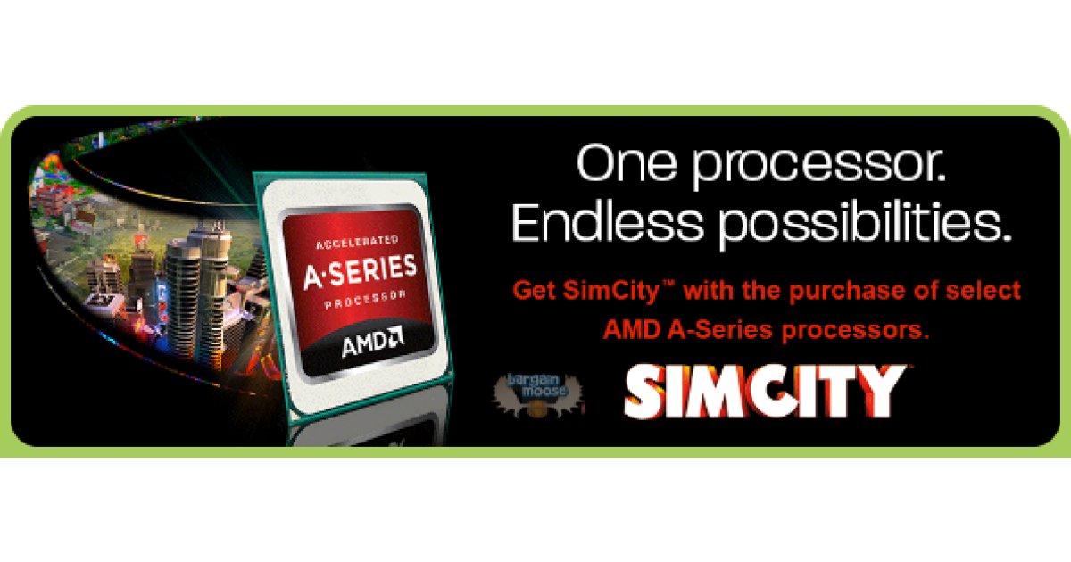 Memory Express Canada: FREE Copy of SimCity w/ Purchase of Select AMD ...