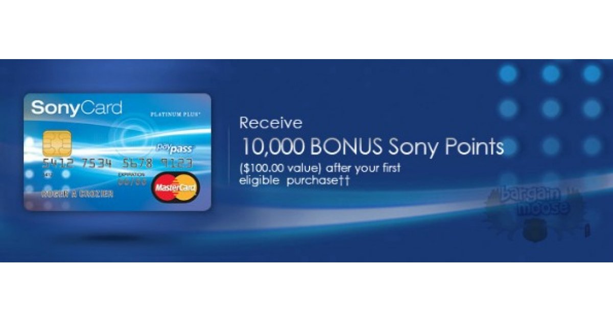 MBNA Sony Mastercard: Extra 10,000 Sony Points ($100 Value) - EXPIRED