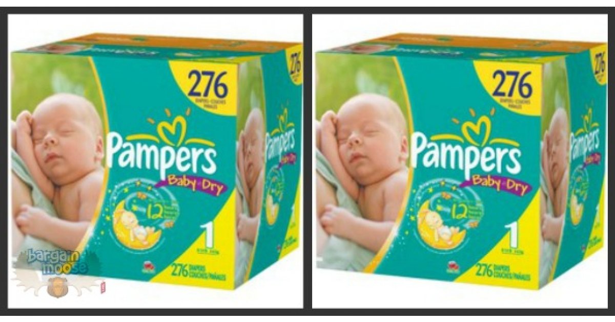 Well.ca: Largest Box Of Pampers Baby Dry Diapers $42.99