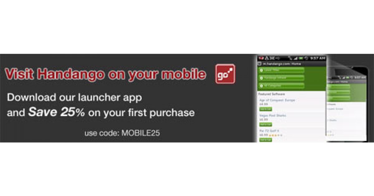 Handango Coupon Code: 25% Off (Apps)
