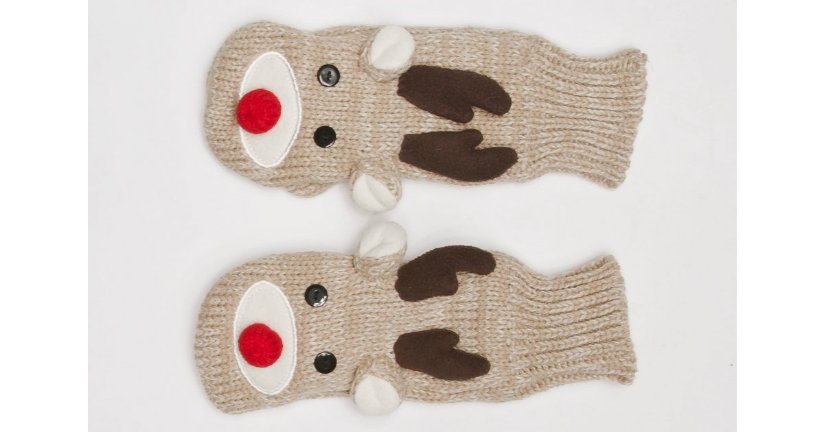 Reindeer Mittens only $13 + free shipping @ Bluenotes Canada