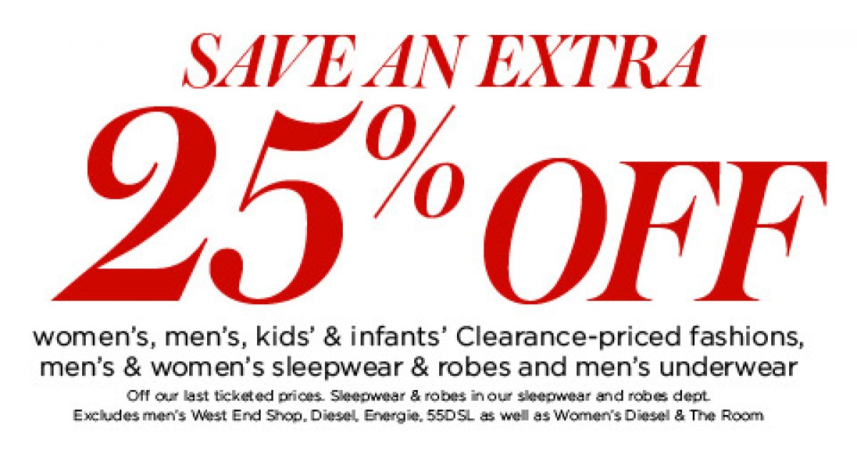 The Bay: Extra 25% Off Select Items (July 19 - 22) Printable Offer