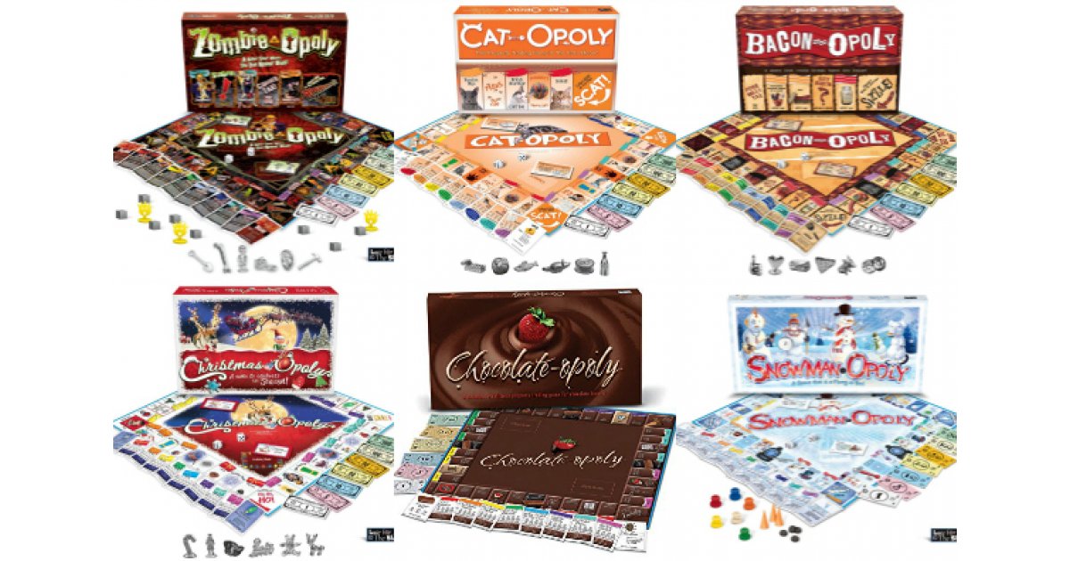 Up to 32% Off Christmas, Cat, Bacon, & More Themed Monopoly Games ...