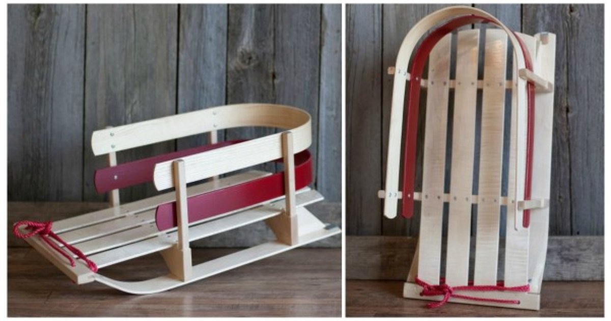 JAB Wooden Baby Sled with Cushion and Windshield was $85 now $65 ...