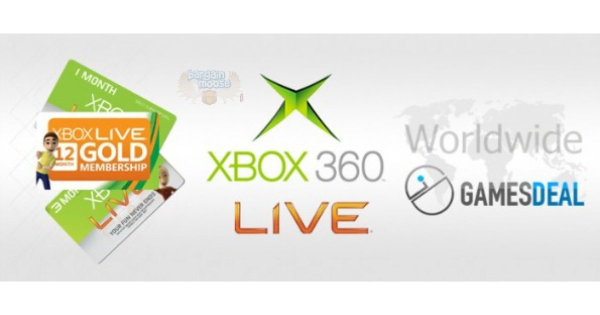 GamesDeal: XBOX Live 12-Month Gold Membership only $44