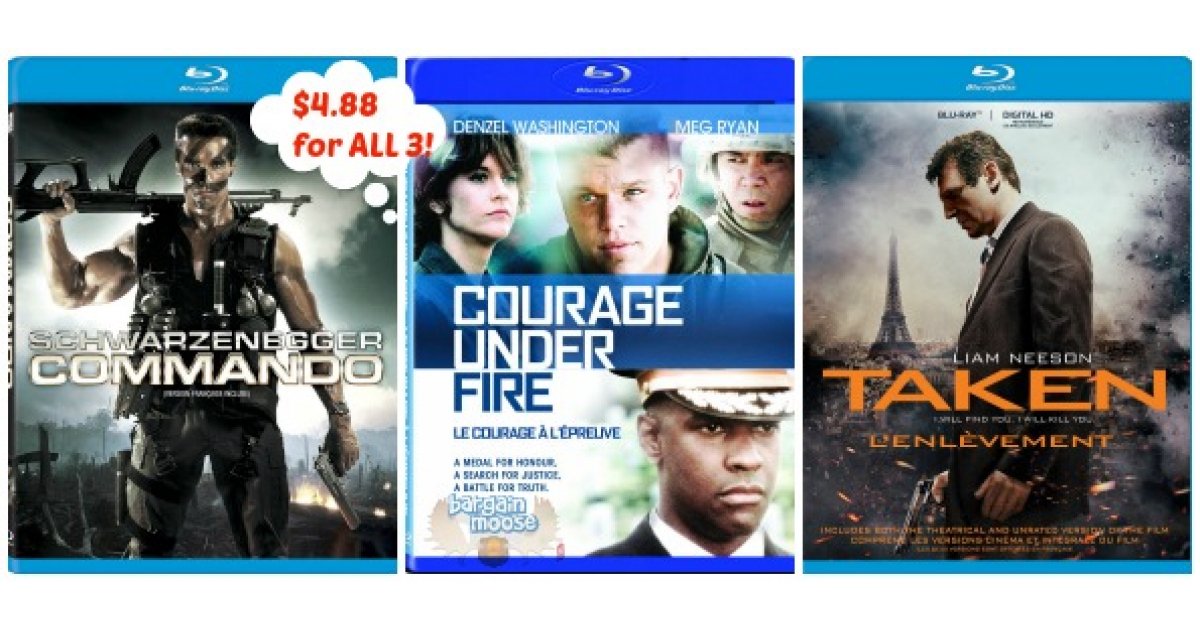 Amazon Canada: Three Blu- Ray Movies for $4.88 (FS @ $25)