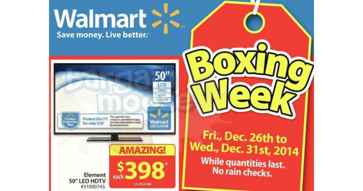 Walmart Canada Boxing Day Flyers Out Now! (Dec. 26-31 2014)
