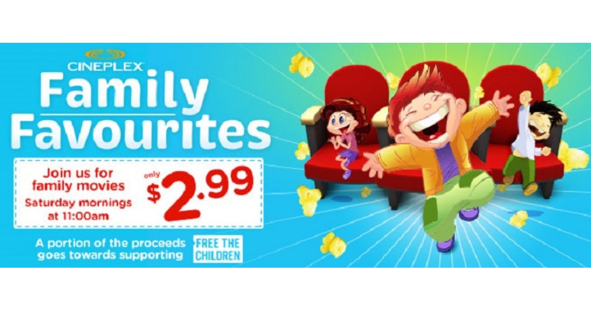 New $3 Family Favourite Movies For September @ Cineplex