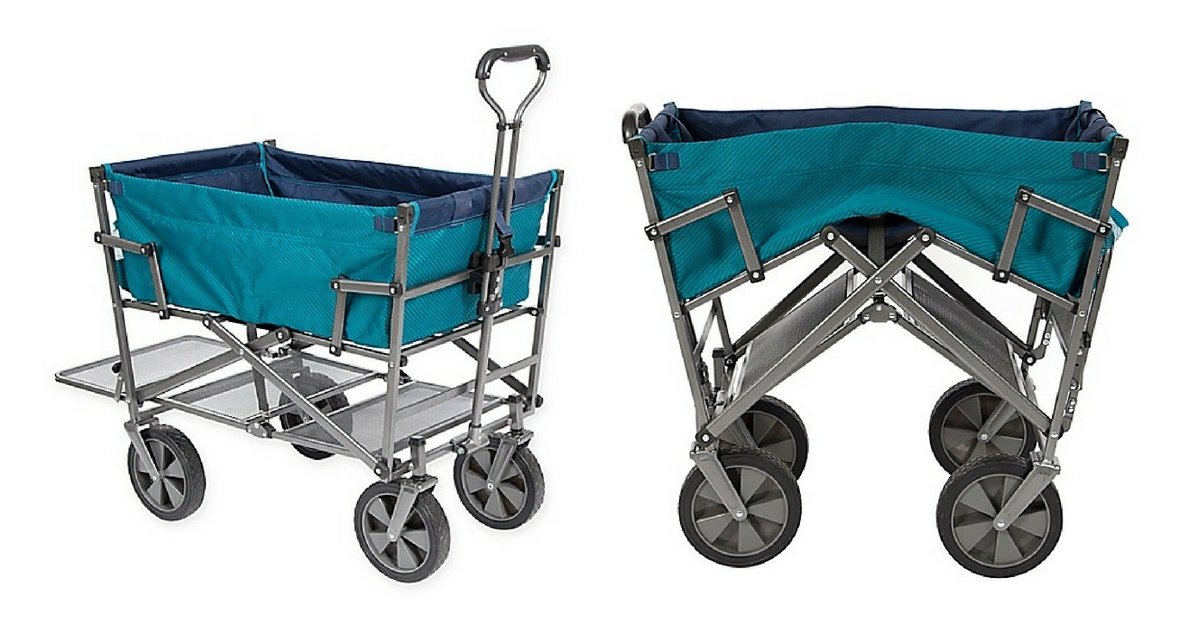 This Folding Wagon has TWO Levels for More Storage!