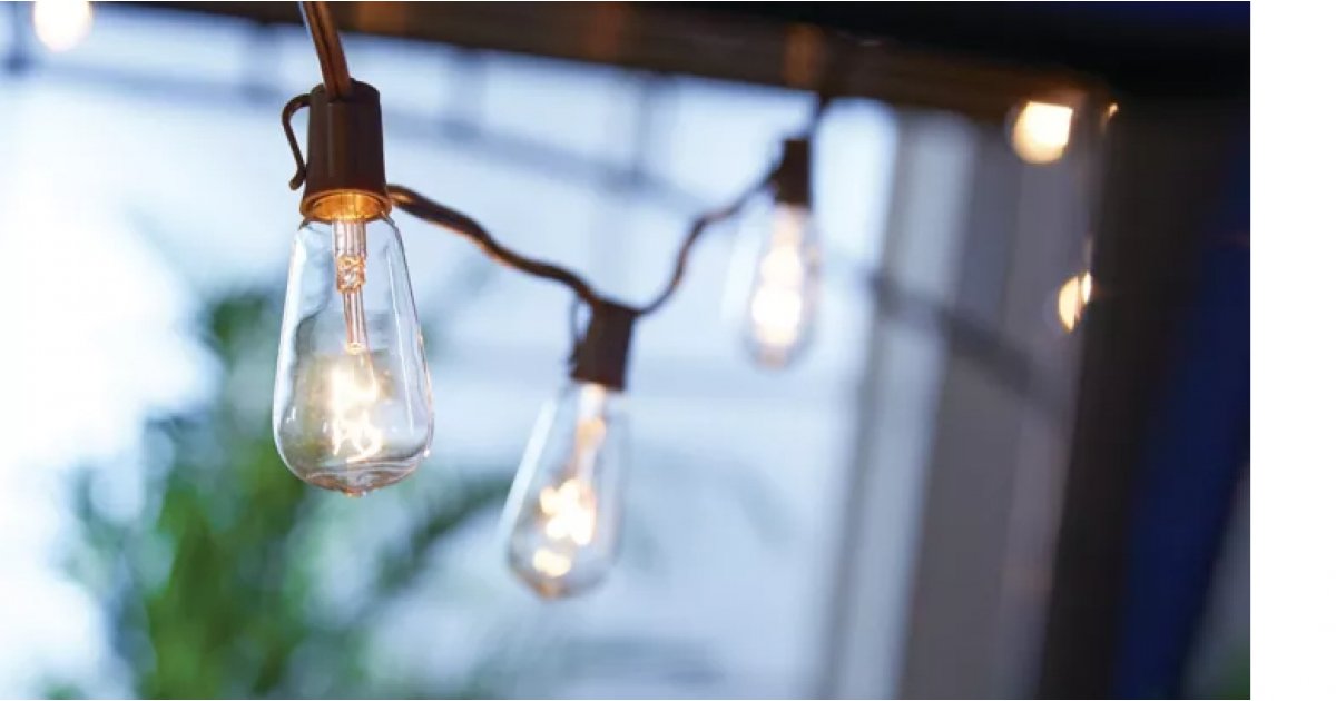 CANVAS Vintage Edison String Lights $19.99 @ Canadian Tire