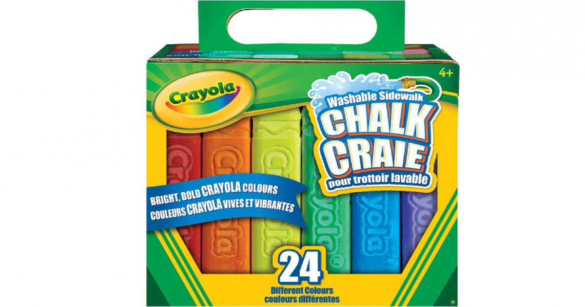 Crayola 24-Count Sidewalk Chalk Kit $4.99 @ Amazon