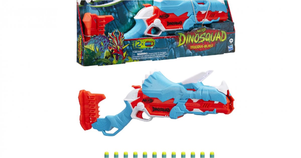 Nerf DinoSquad Tricera-Blast Dart Blaster $14 @ Amazon