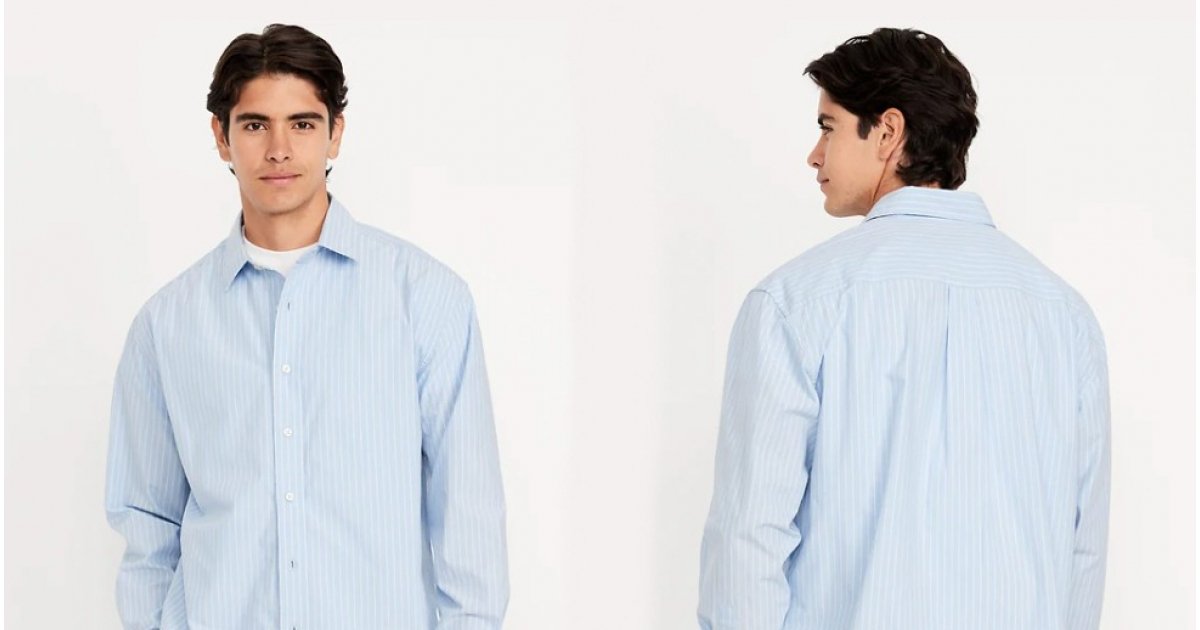 Old Navy: Oversized Cropped Poplin Shirt - 60% Off - Now $18