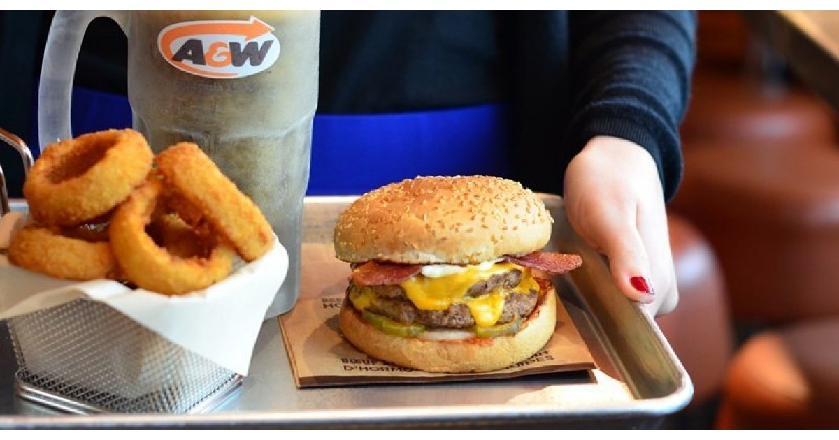 New A&W Coupons: Free Buddy Burger, Extra Bacon & More