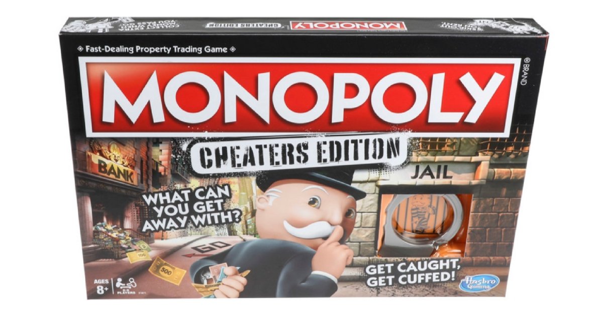 Hasbro Announces New Monopoly Cheaters Edition
